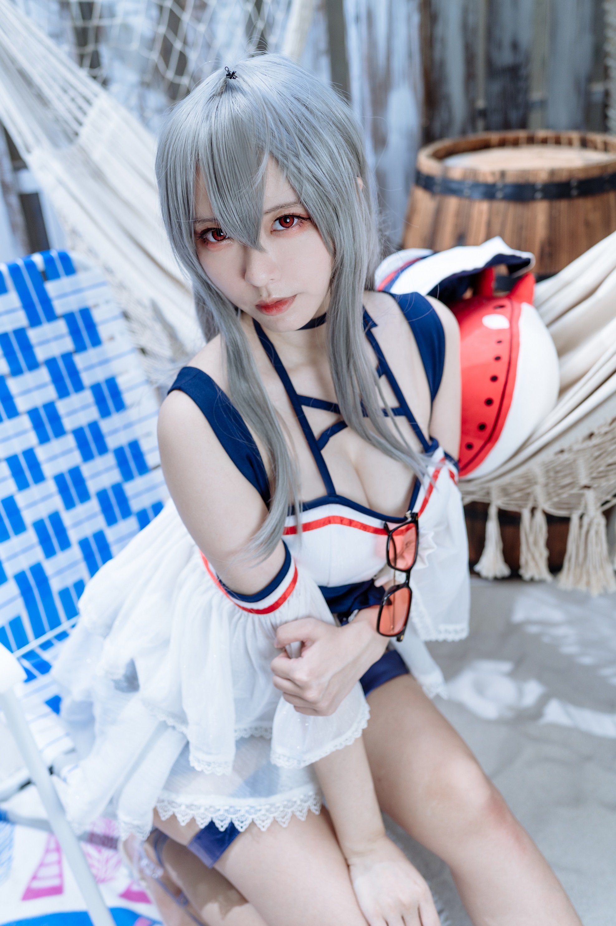 明日方舟 斯卡蒂 泳裝cos - smp030的創作 - 巴哈姆特