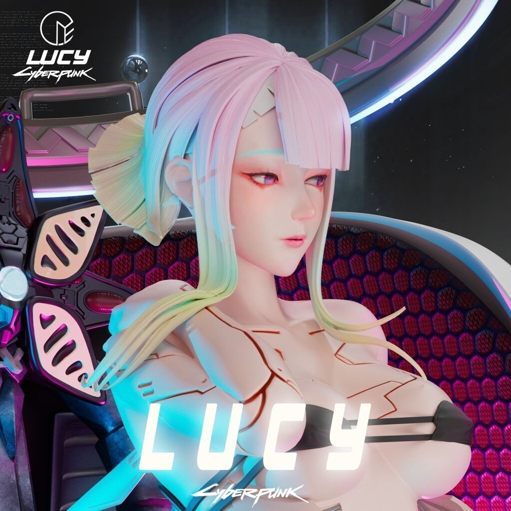 耶爾工作室 賽博朋克 Lucy露西 1/4 GK - easoncool99的創作 - 巴哈姆特