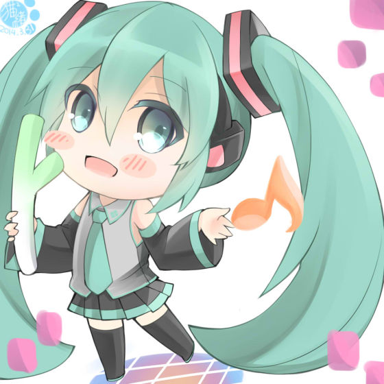 好久沒畫MIKU 來張Q版 - hinata8281的創作 - 巴哈姆特