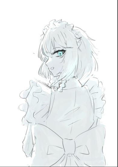 【塗鴉】230316 咲夜見返し rkgk - apple6565ta的創作 - 巴哈姆特