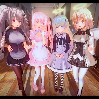 【COM3D2】大合照 (・∀・) - luker1205的創作 - 巴哈姆特