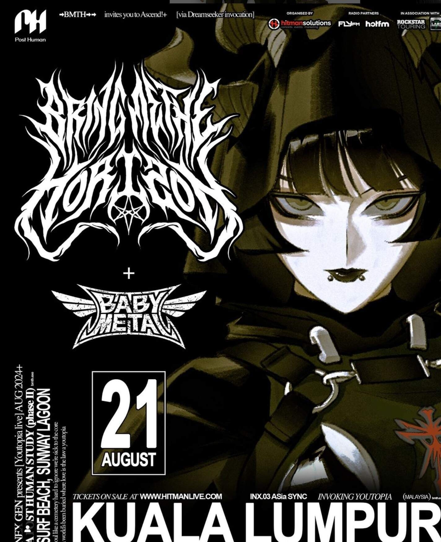 BABYMETAL& Bring Me The Horizon - Youtopia in Kuala Lumpur(雙威水上樂園).馬來西亞 ...