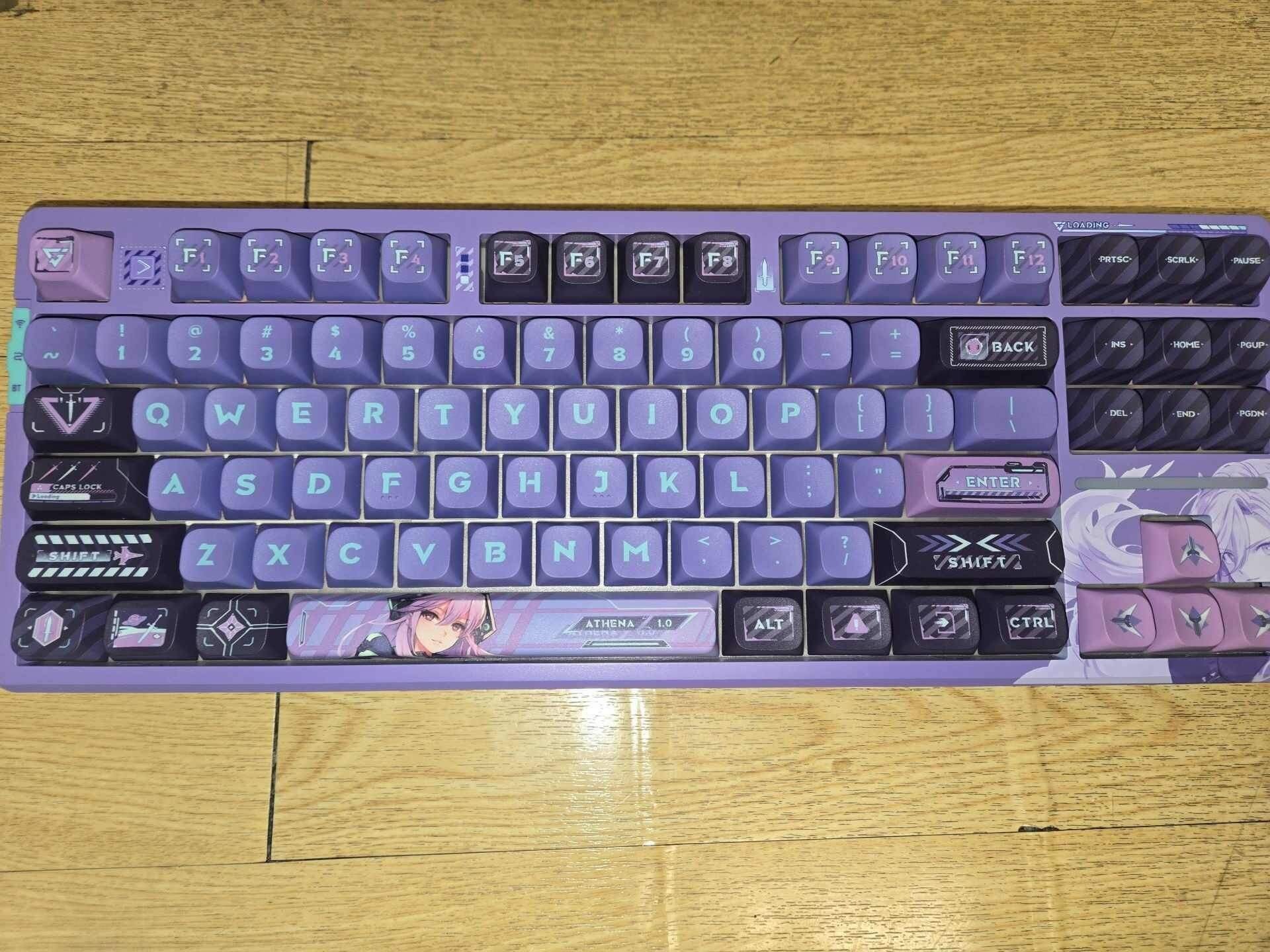 VGN V87PRO雅典娜，三模熱插拔鍵盤，新年舊開箱，二次元小姐姐，有特色的鍵盤。 - gpgp9988的創作 - 巴哈姆特