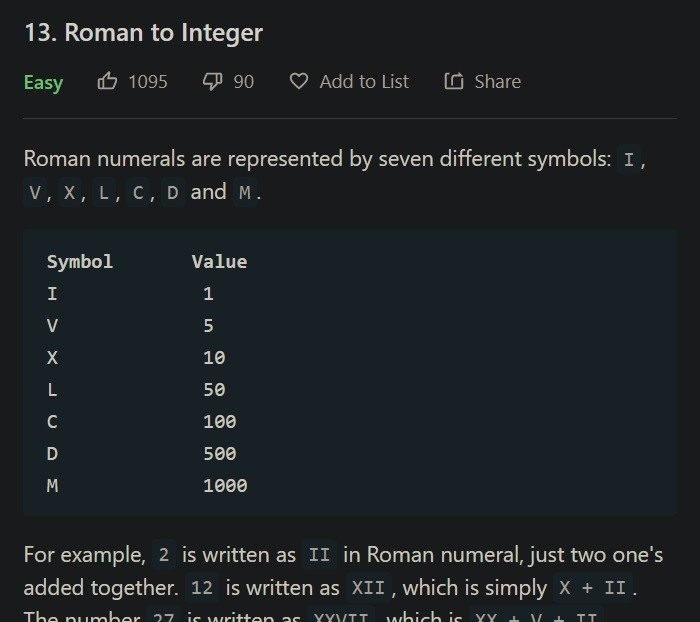 [LeetCode C#] 13. Roman to Integer - Dictionary - xch53172的創作 - 巴哈姆特