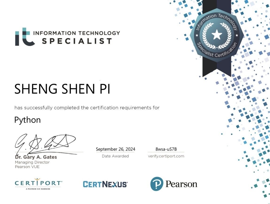 【ITS國際證照】Python程式語言核心能力 - isu9905005a的創作 - 巴哈姆特