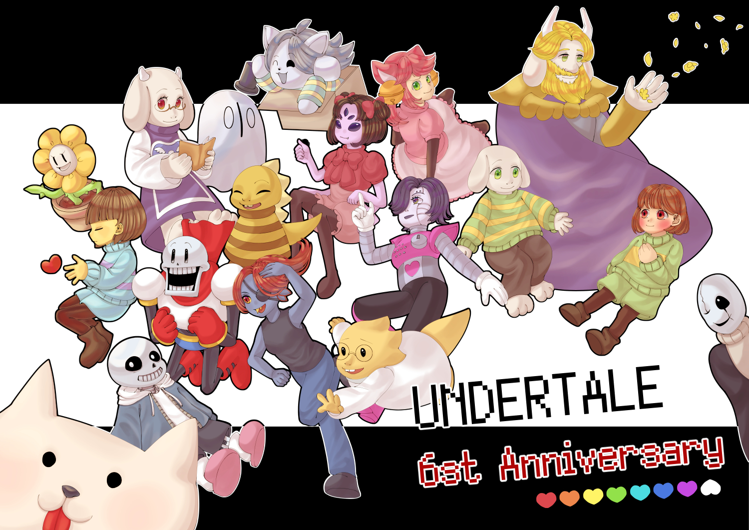 【繪圖】UNDERTALE - 六周年快樂 - aassdd8957的創作 - 巴哈姆特