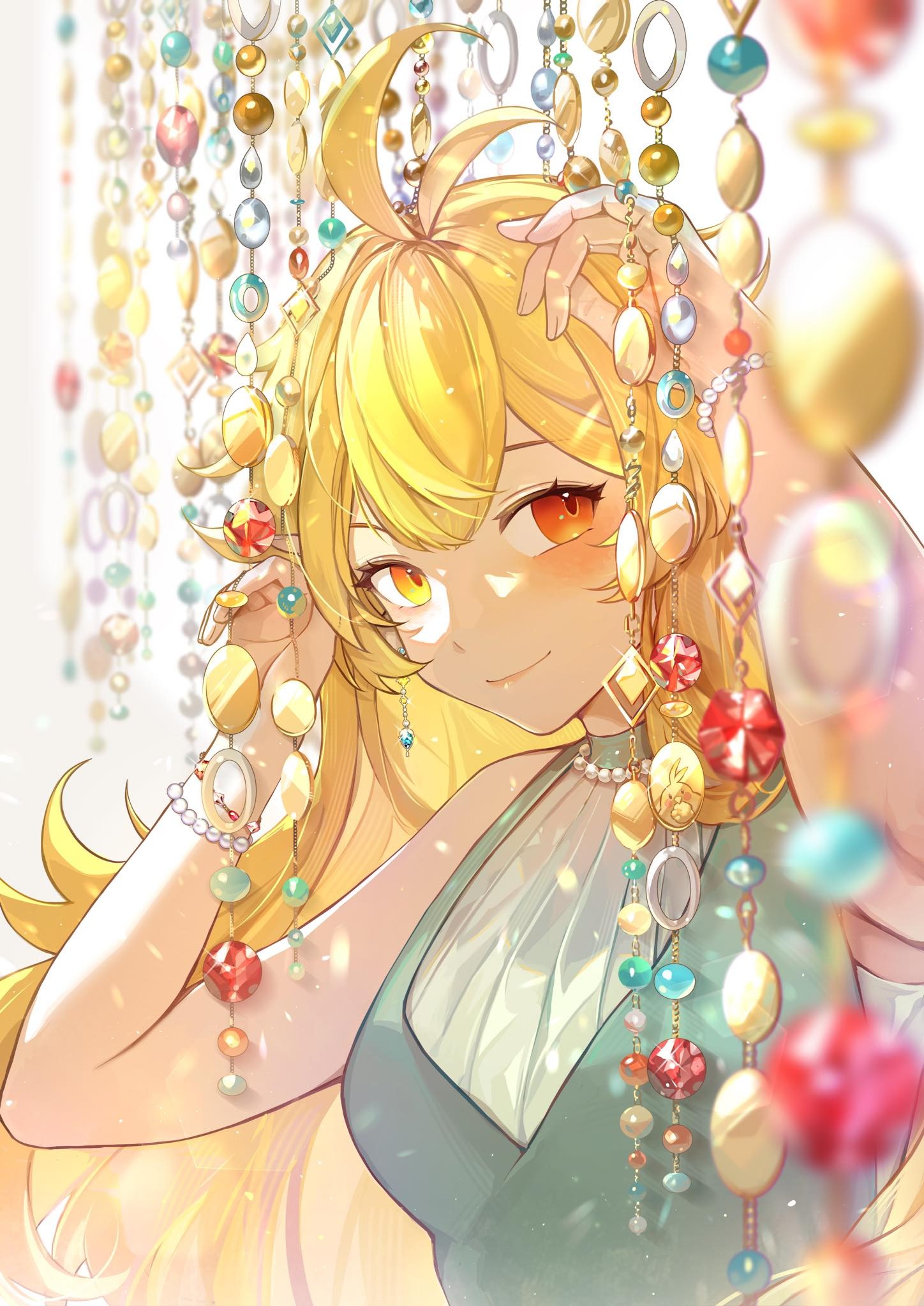 子午比賽繪製了被寶石包圍的響Hibiki - edenfox1225的創作 - 巴哈姆特