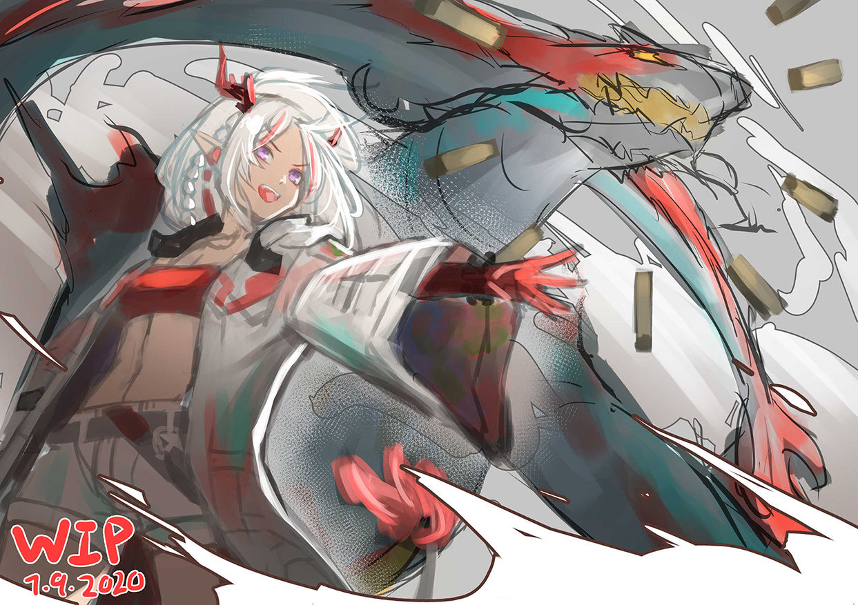 明日方舟 - 年 ( 草稿進度 - skymax0610的創作 - 巴哈姆特