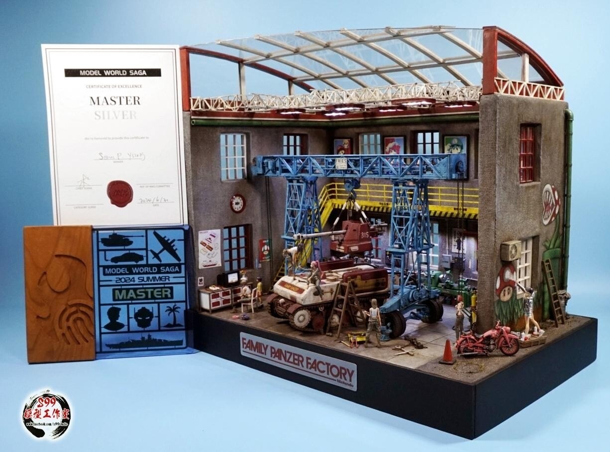 S99模型工作室 1/35情景作品【Family Panzer Factory】 - stoned的創作 - 巴哈姆特