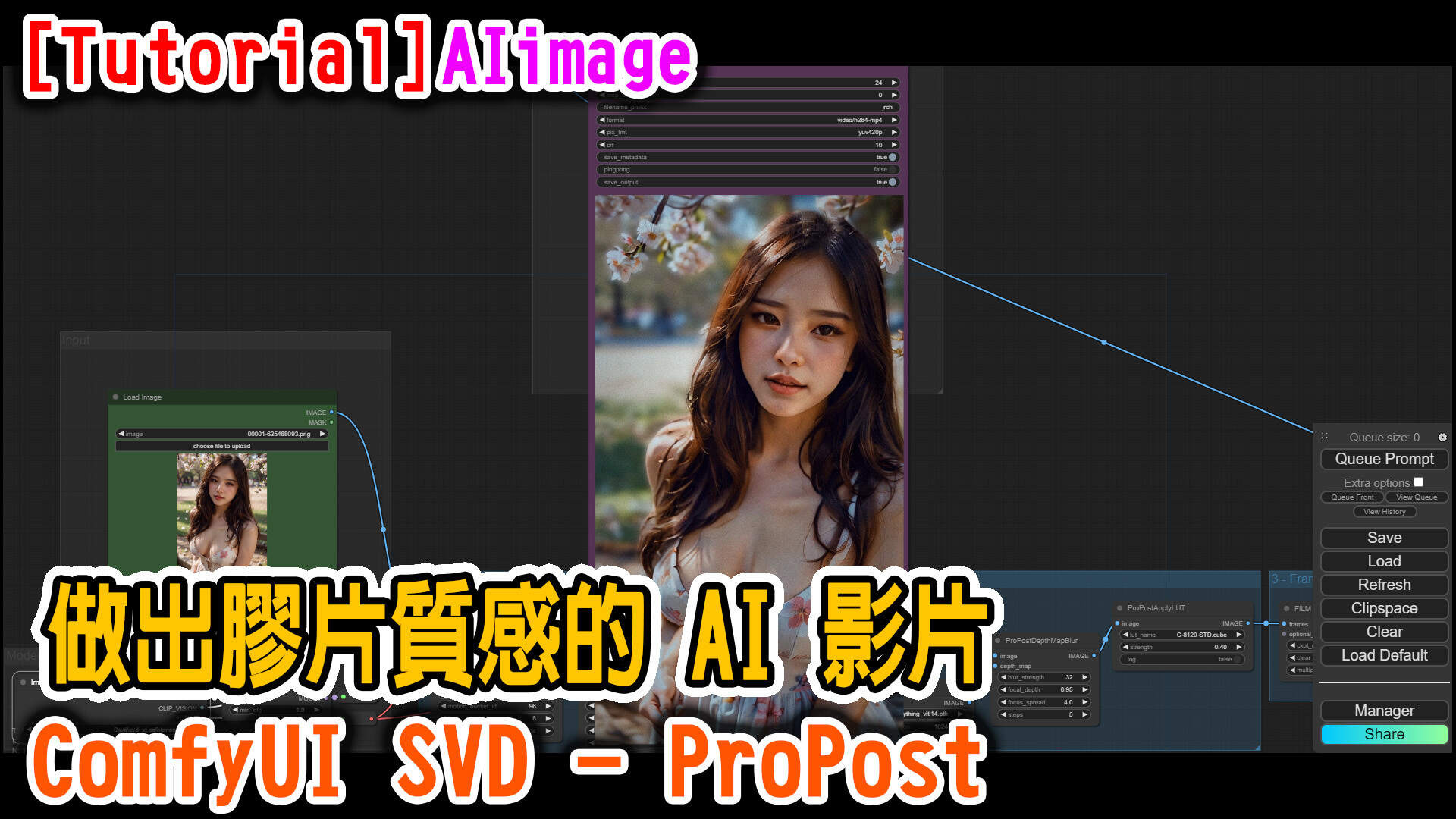 [AI tutorial] 做出膠片質感的 AI 影片 | ComfyUI SVD - ProPost - joelo的創作 - 巴哈姆特