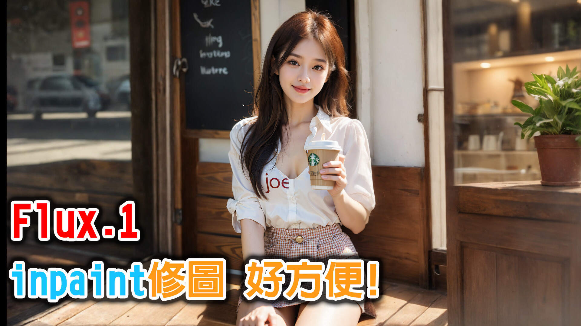 [AI tutorial]新手篇 NF4 inpaint 修圖 好方便 | ComfyUI-Flux.1 - joelo的創作 - 巴哈姆特