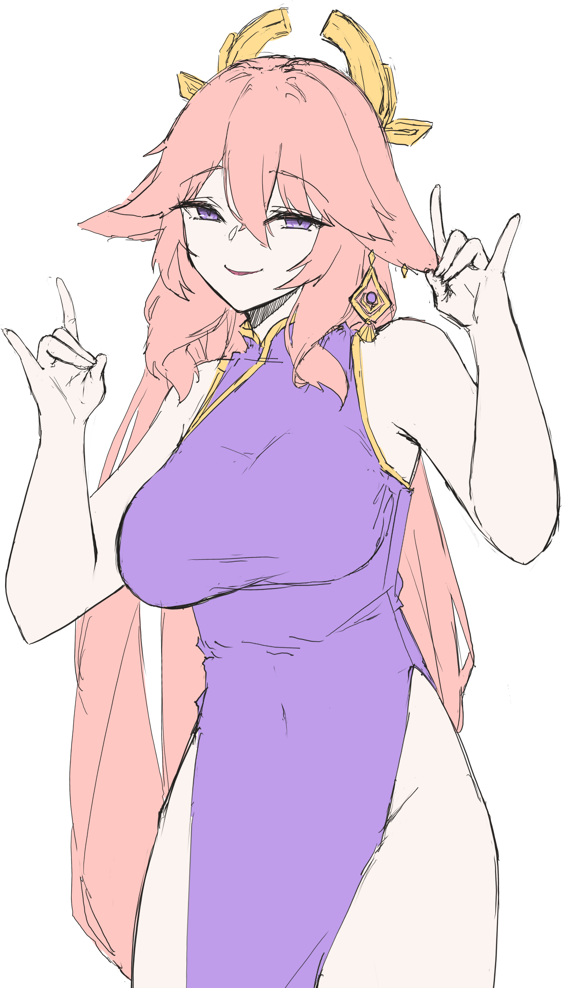 【繪圖】DAY2-八重神子 - kkip5959的創作 - 巴哈姆特