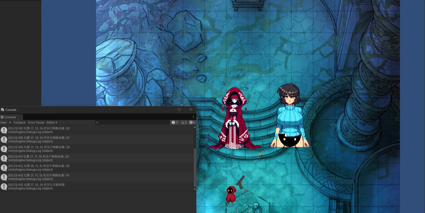 《敵羞吾去脫她衣》開發日誌12－tilemap爆衣應用－清版爆衣倖存者 250508 - class698的創作 - 巴哈姆特