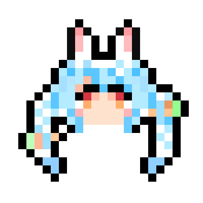 點陣繪練習PEKO繪製w - maxft2的創作 - 巴哈姆特