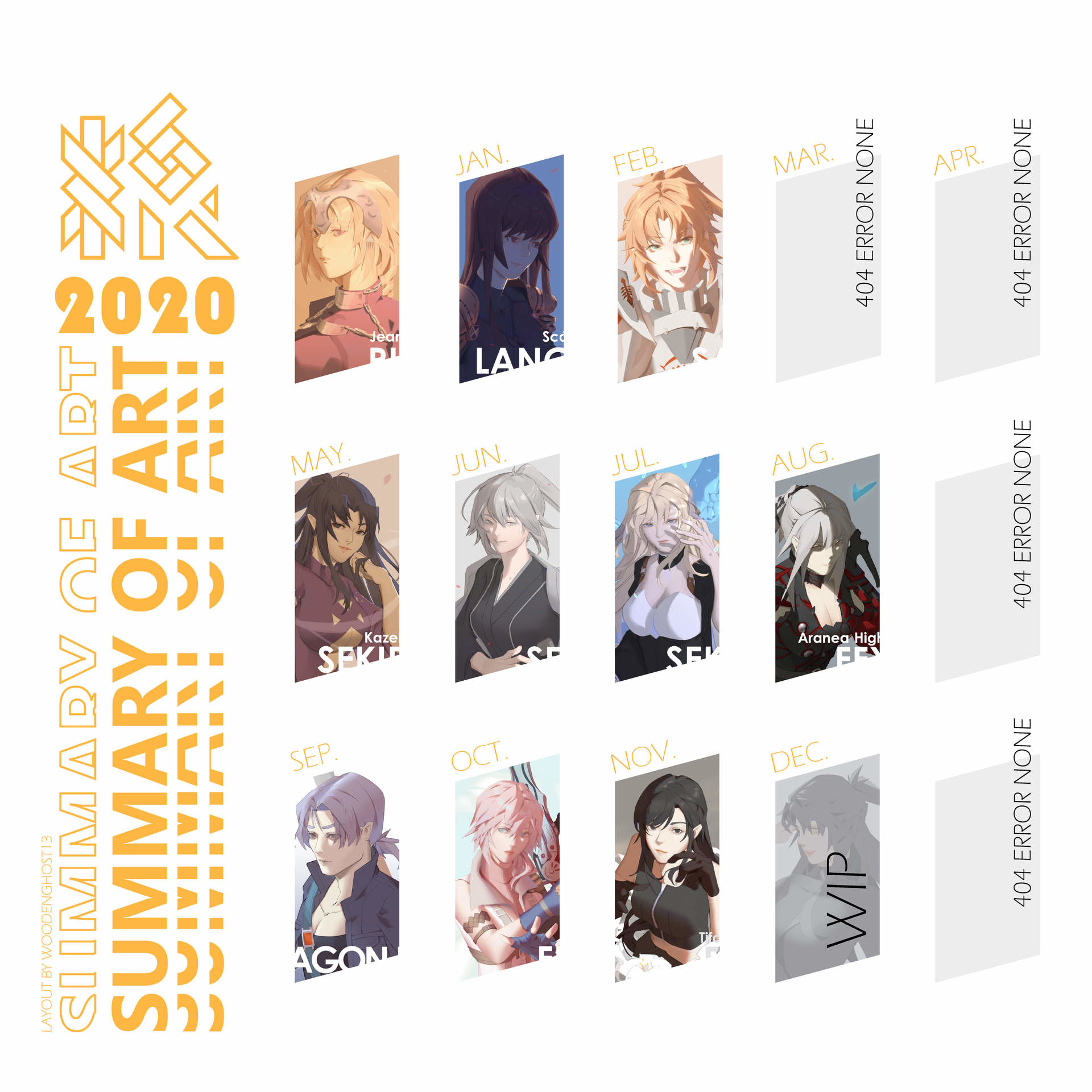 2020年度總覽 - arosi的創作 - 巴哈姆特