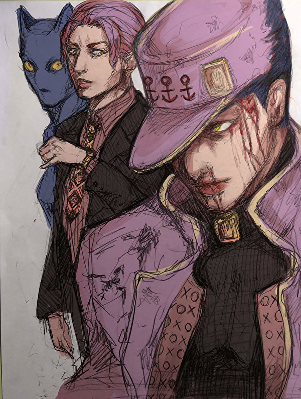 【JOJO】幾百年沒畫同人了 - Aquila的創作 - 巴哈姆特