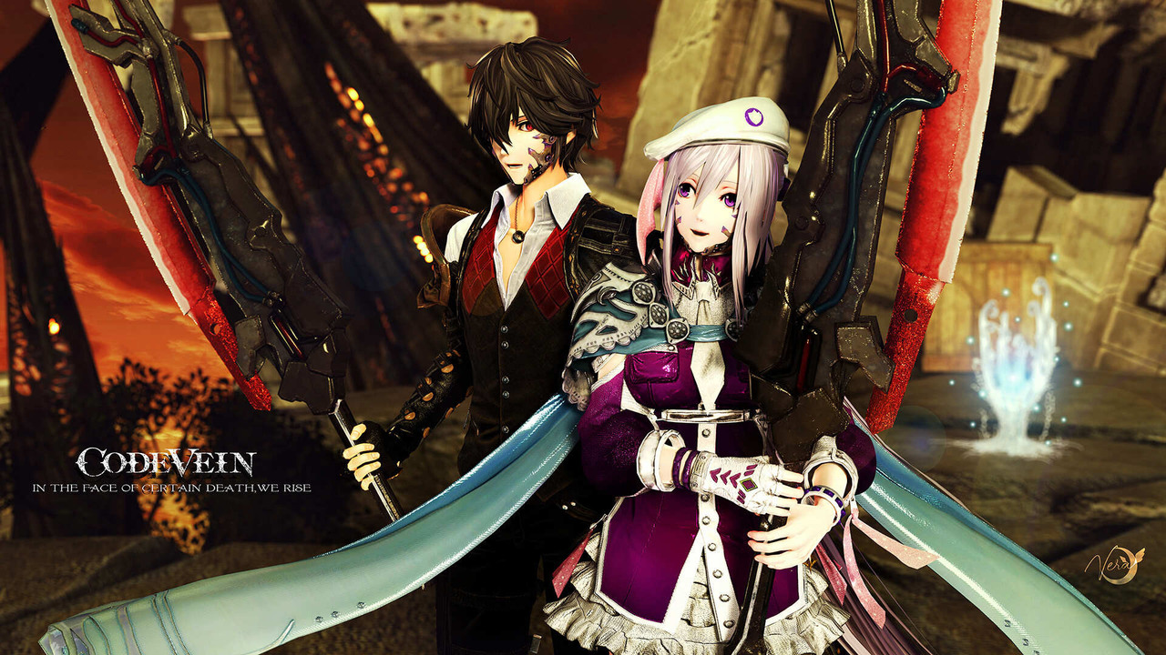 【CODE VEIN】噬血代碼3D渲染插圖：不動赤劍x2 - ternoes的創作 - 巴哈姆特