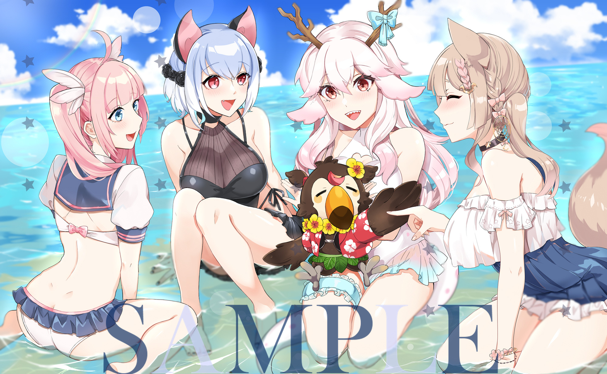 【二創委託】Vtuber - 浪海數位二週年應援活動 - zero0813的創作 - 巴哈姆特