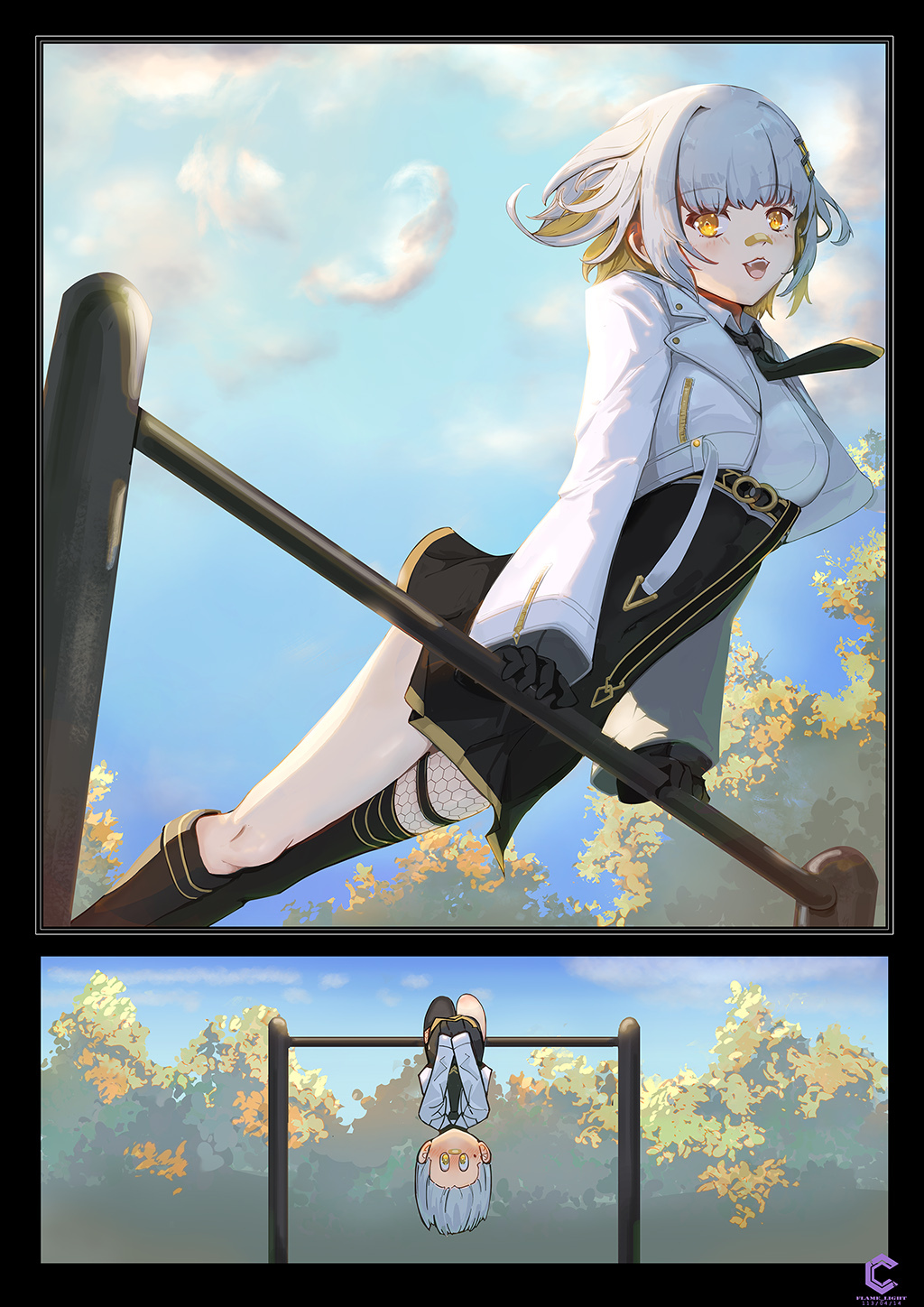 [達人專欄] 【繪圖】HACHI公園_ 單槓 - harrypeter5的創作 - 巴哈姆特