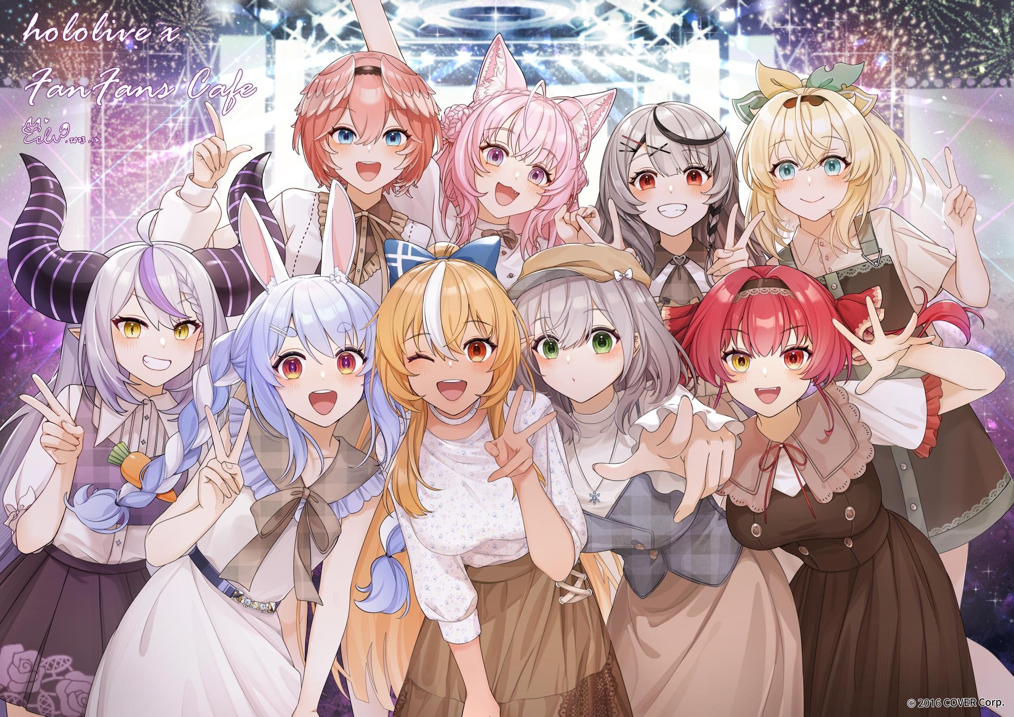 hololive三期生與六期生成員們便服 - edenfox1225的創作 - 巴哈姆特