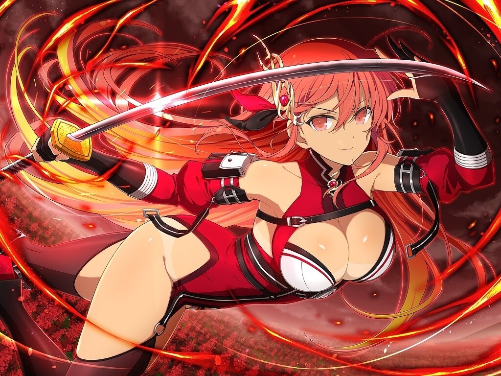 日版《閃亂神樂 NEW LINK》展開5.5週年活動推出新卡片「新乳祭」焰、雅緋 - swordking的創作 - 巴哈姆特