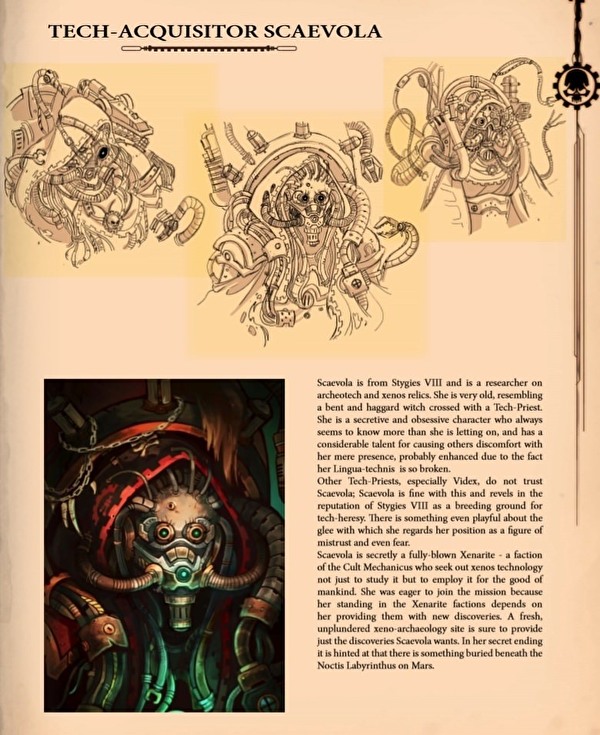 Warhammer 40,000: Mechanicus 角色翻譯－Scaevola - ggghalo5的創作 - 巴哈姆特