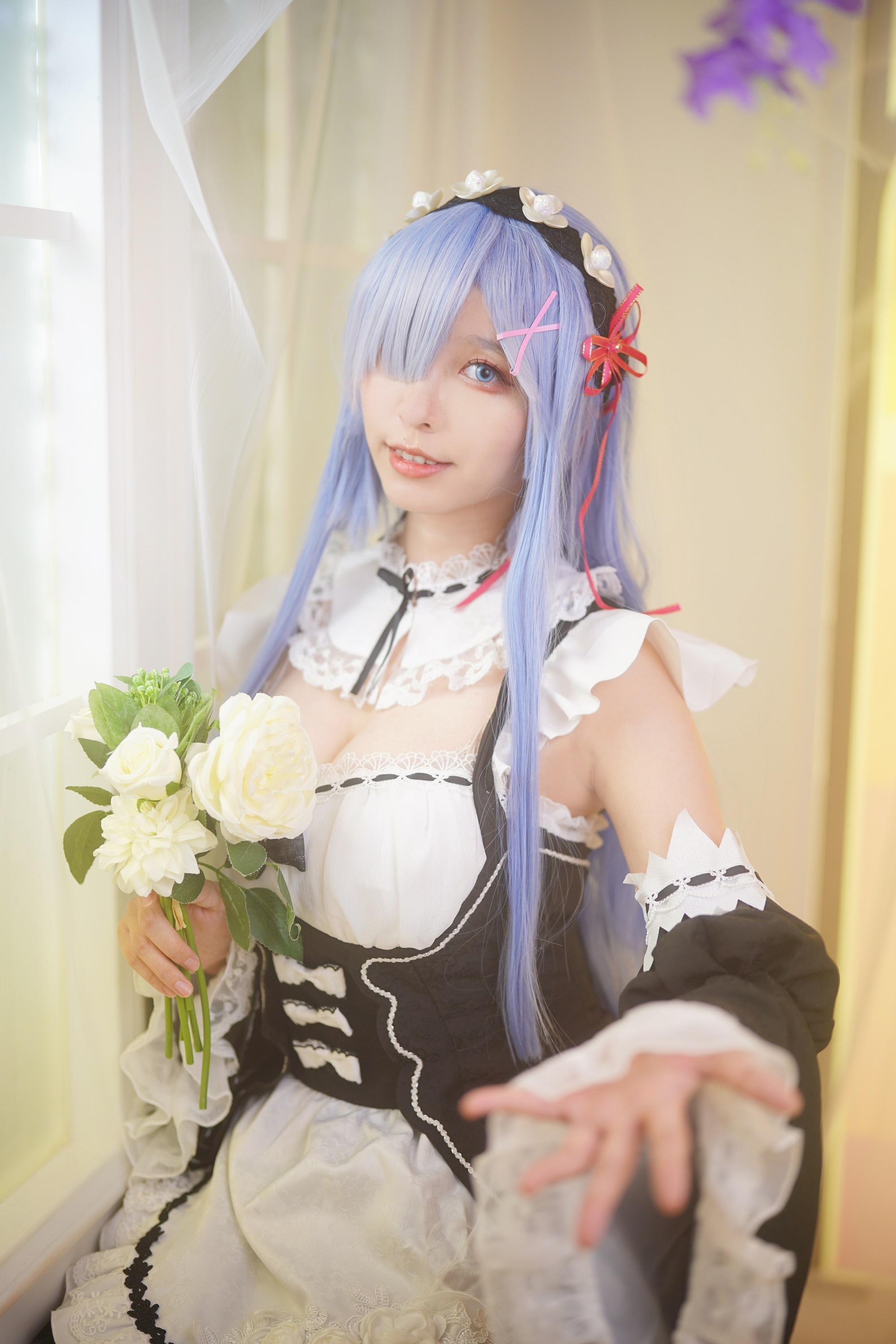雷姆cosplay 長髮Ver. (ﾉ>ω