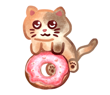 小貓咪與美食-LINE貼圖 - d62397786的創作 - 巴哈姆特