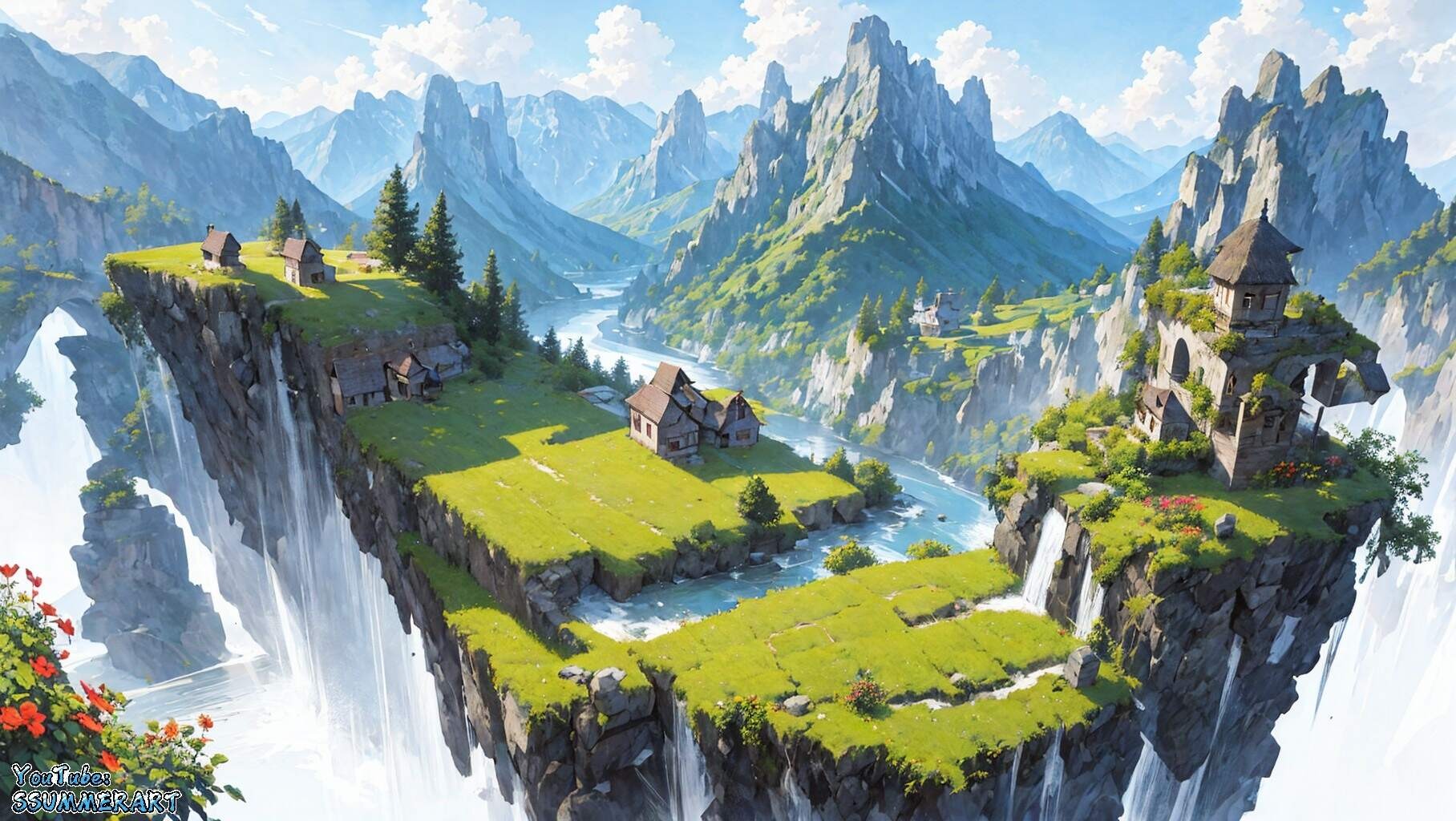 AI繪) 新片來了~~ RPG 史詩級風景【大自然景觀】 - mariodxex的創作 - 巴哈姆特