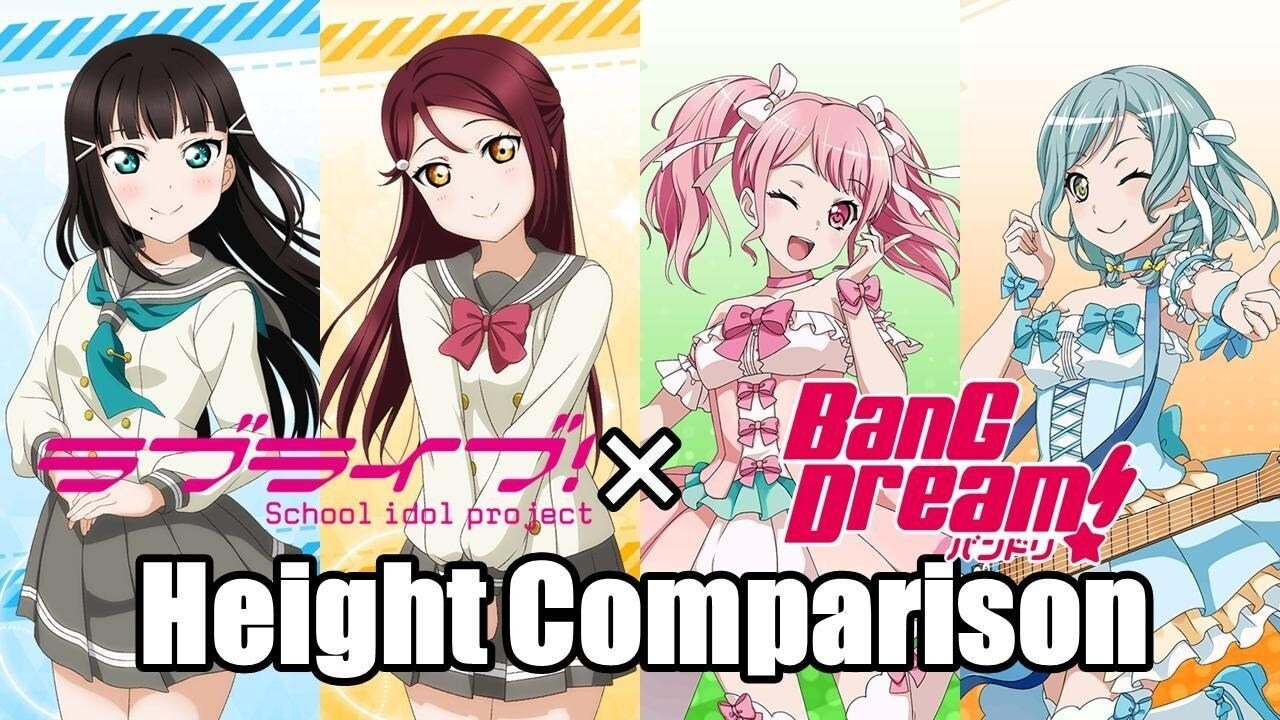 Love Live! × BanG Dream! 角色身高比較 - llaajjhh的創作 - 巴哈姆特