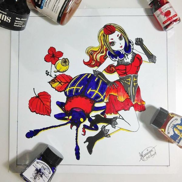 Inktober day2 - kaneiya的創作 - 巴哈姆特