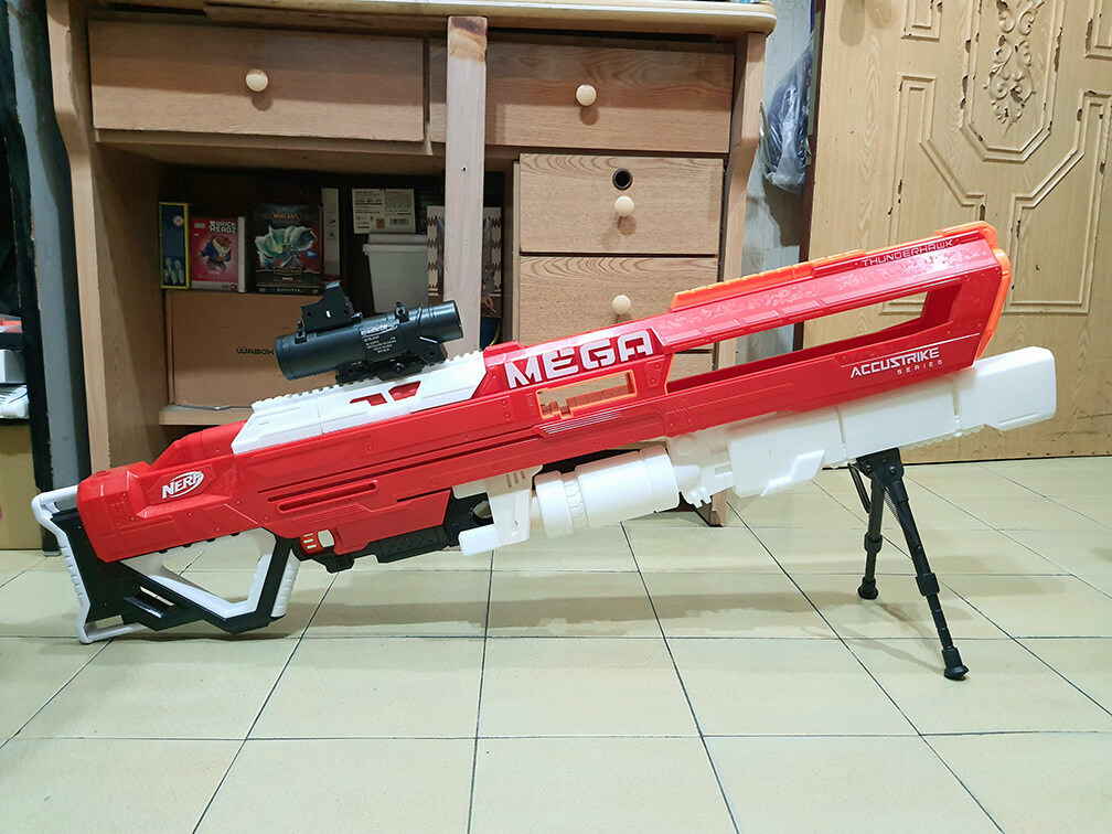 NERF 雷鷹巨彈狙擊槍 3D列印改造 第一階段 72張照片（MEGA Thunderhawk MOD 3D Printer step01 ...