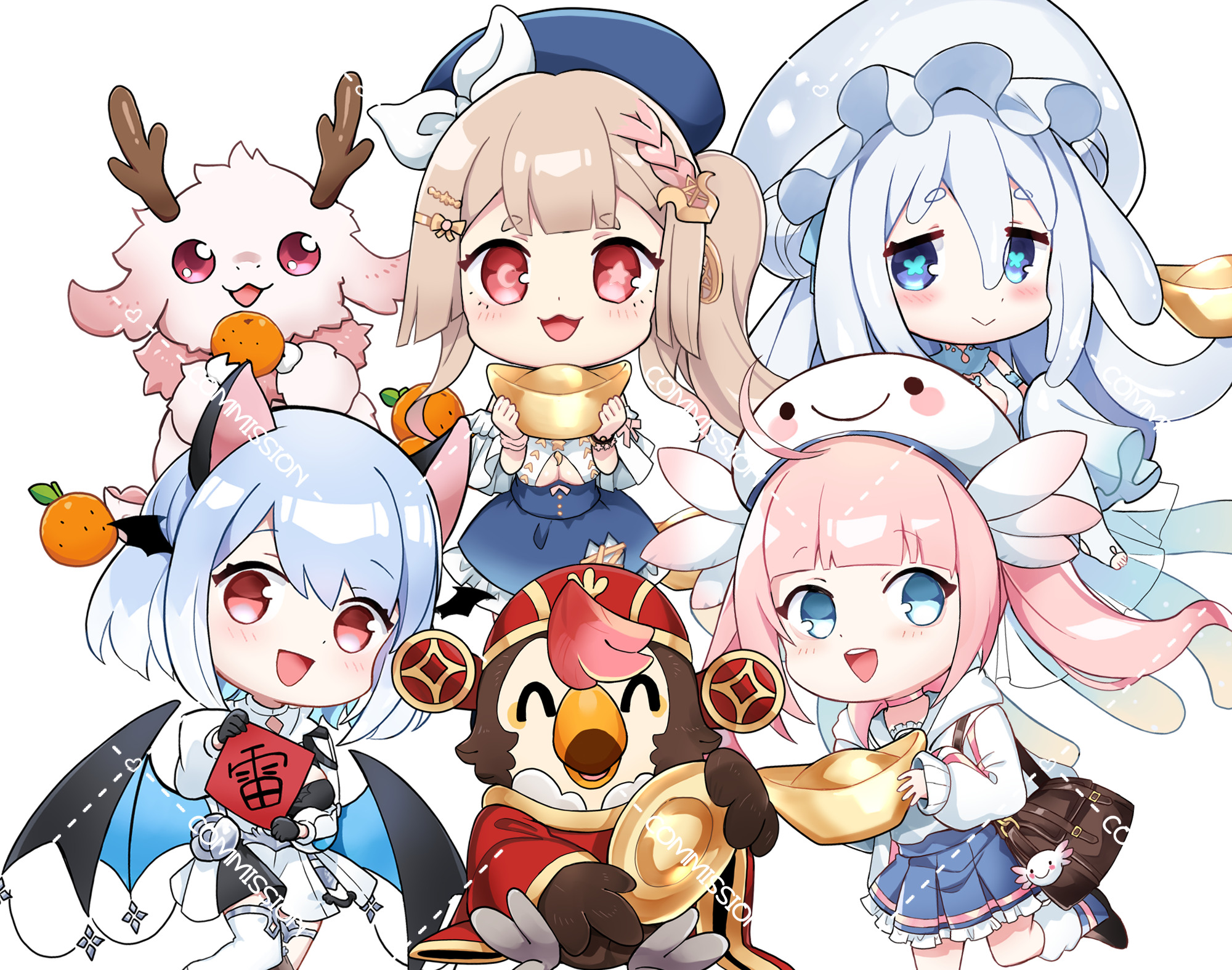 【二創委託】Vtuber - 浪海數位 紅包袋 - zero0813的創作 - 巴哈姆特