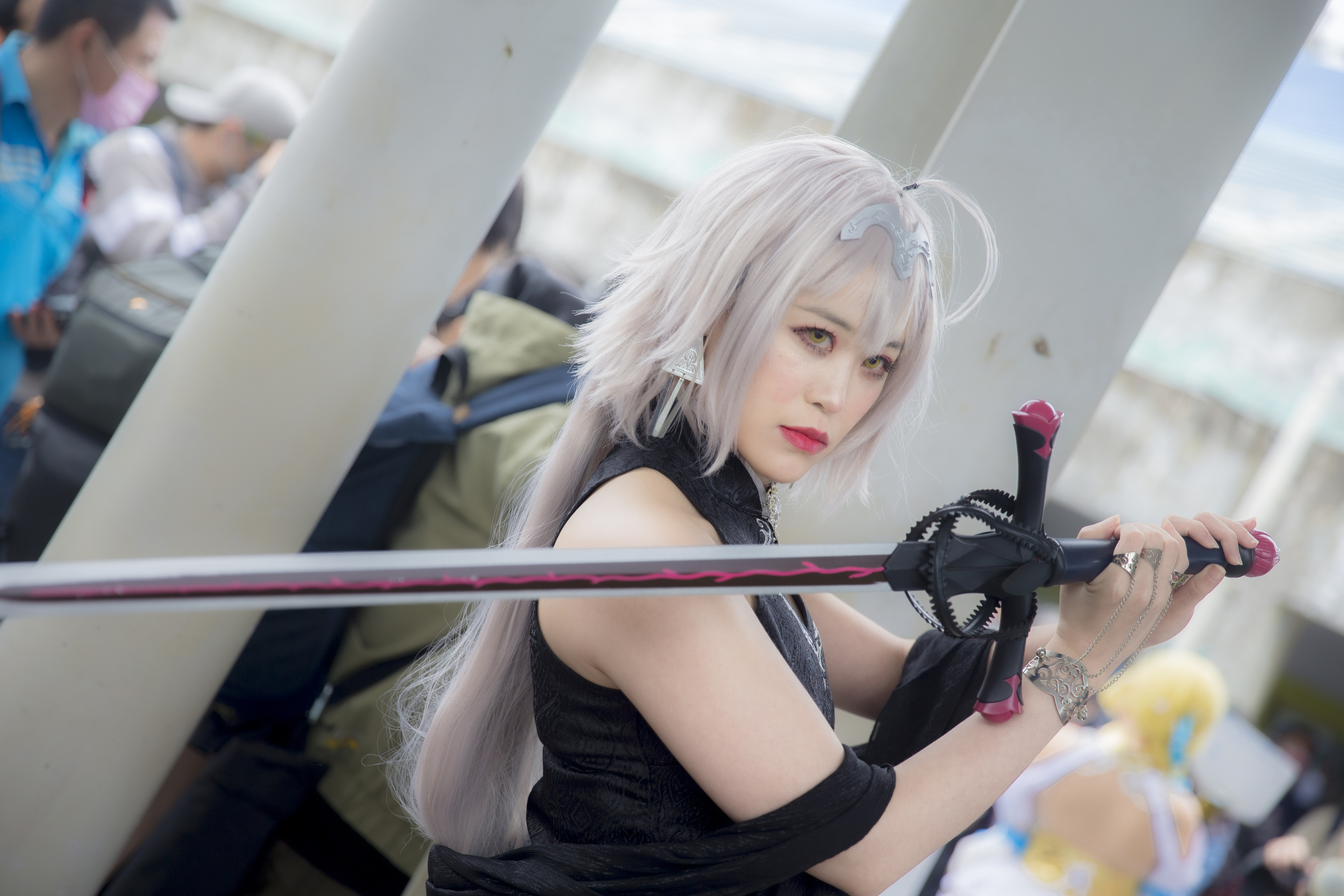 【落花凋零】FF40~Day1黑貞德旗袍 - chichi58525的創作 - 巴哈姆特