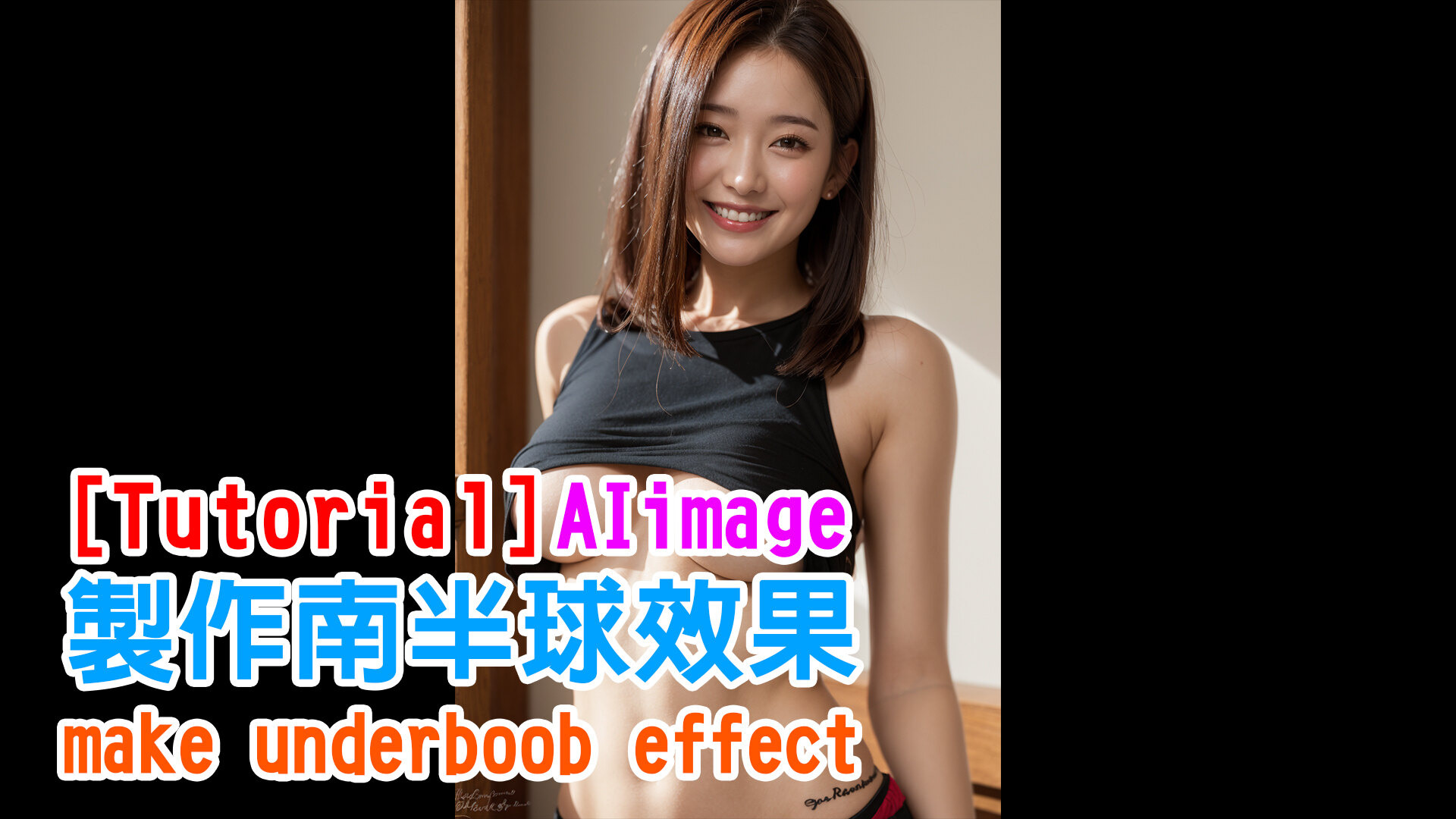 [AI tutorial] 如何製作南半球效果 How to make underboob - joelo的創作 - 巴哈姆特