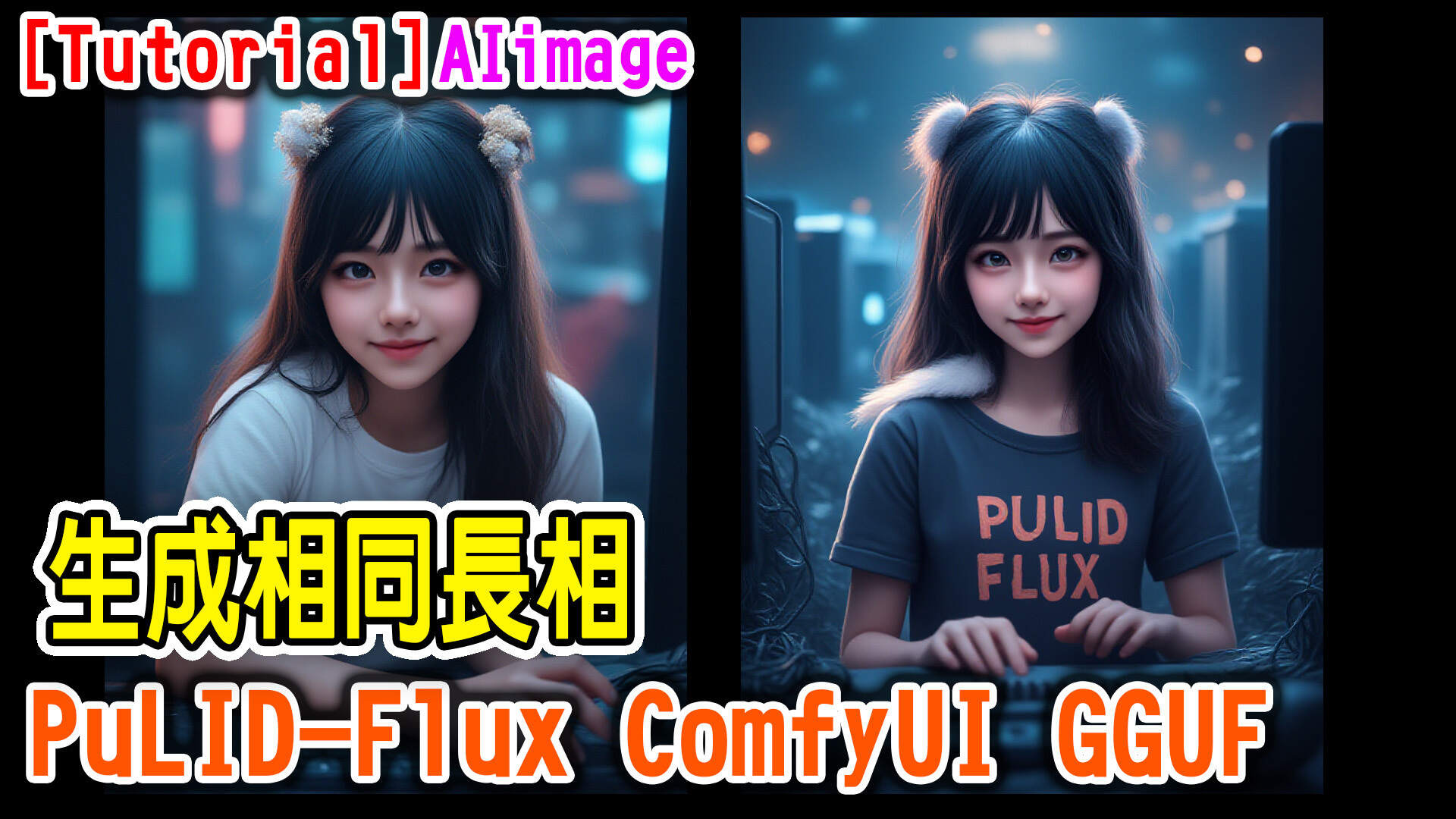 [AI tutorial] 做出相同長相的人 | 安裝與使用 PuLID-Flux for ComfyUI | GGUF 讓 12GB 以下顯存可使用 - joelo的創作 - 巴哈姆特