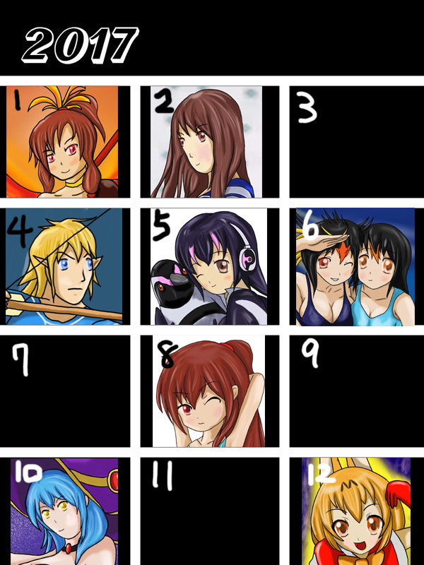 2017插畫回顧 - al565845的創作 - 巴哈姆特