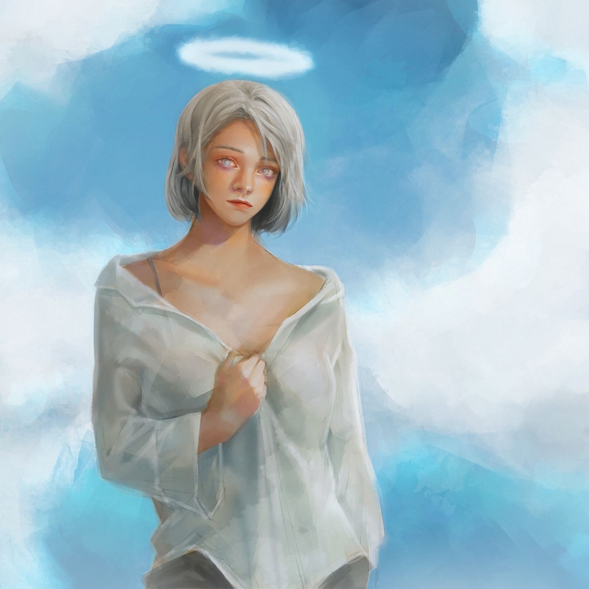 【PracticePainting】Angel - fatearia1995的創作 - 巴哈姆特