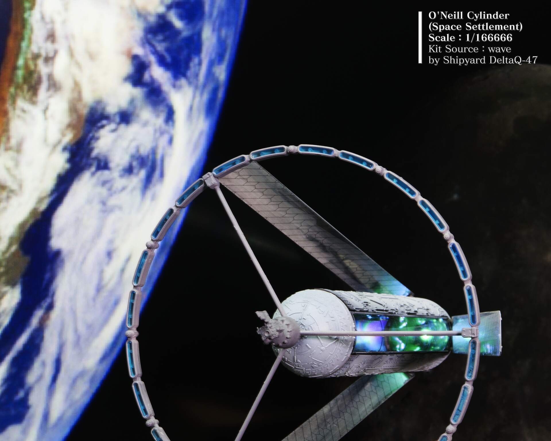 1/166666 O'Neill Cylinder Space Colony 島三型–宇宙人造殖民地 - lambdazex的創作 - 巴哈姆特
