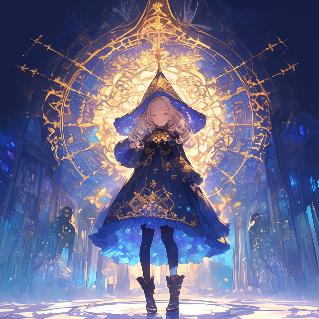 [AI]魔法陣少女 - niravaabhas的創作 - 巴哈姆特