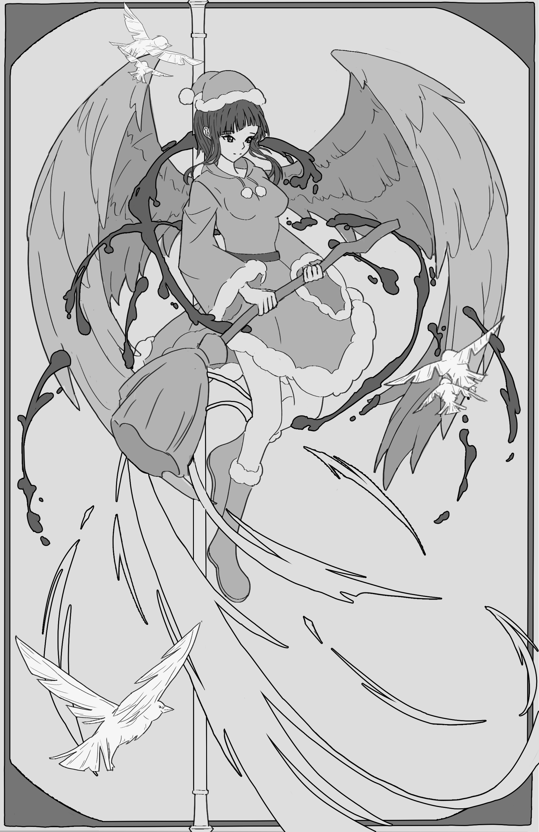 Krenz 構成課 L8 結課作業-聖誕節的羽翼少女(SAO-幸)- - sd36234433的創作 - 巴哈姆特
