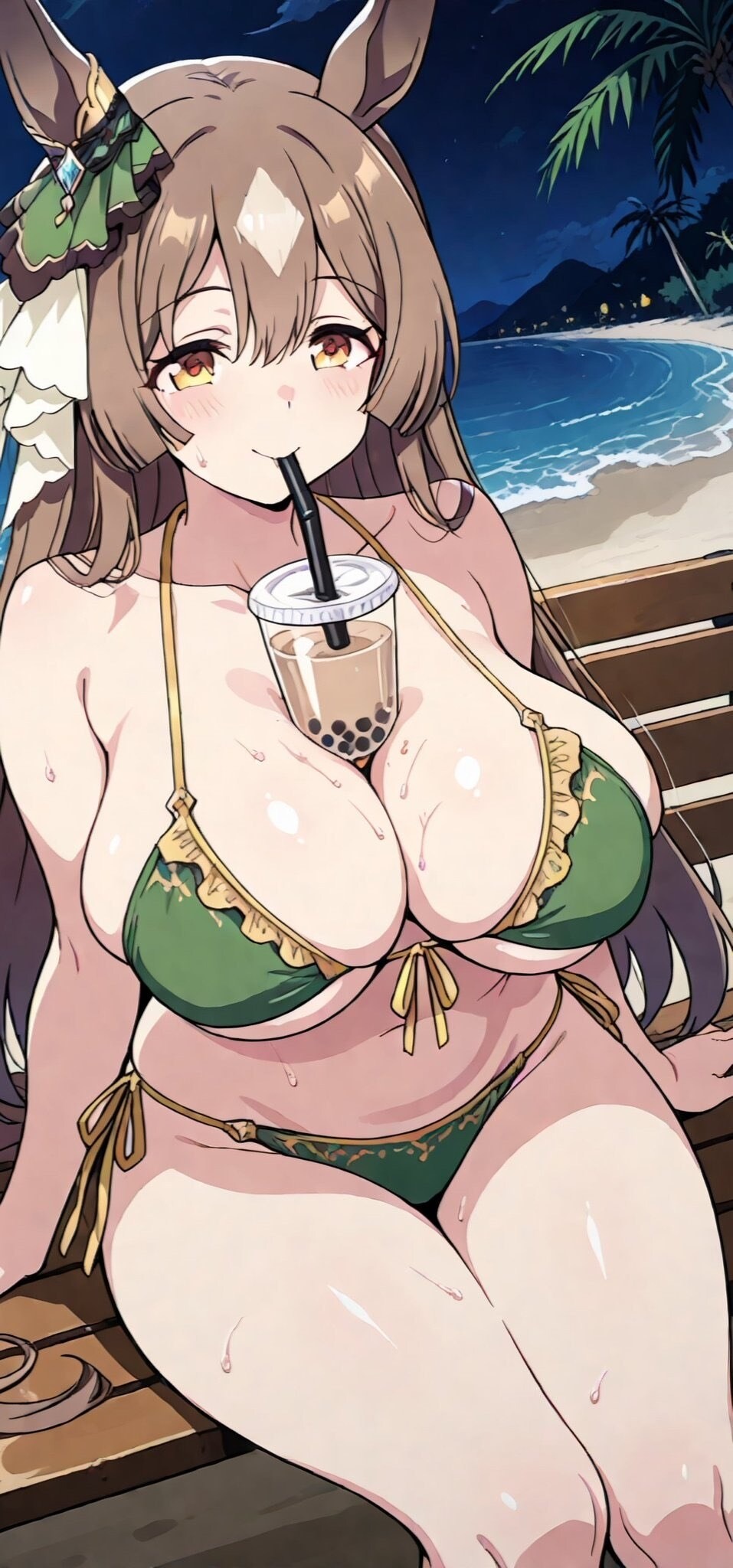 正在飲用珍珠奶茶的小鑽 - wataruse的創作 - 巴哈姆特