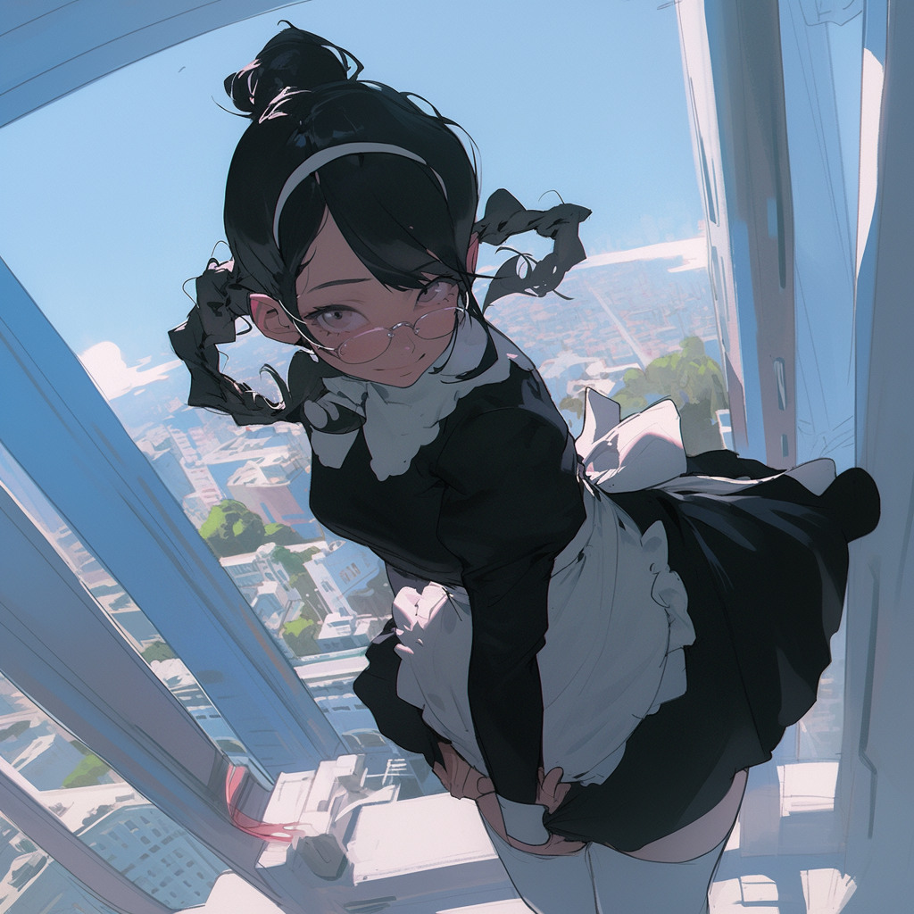 [AI] 女僕IN大樓 - niravaabhas的創作 - 巴哈姆特