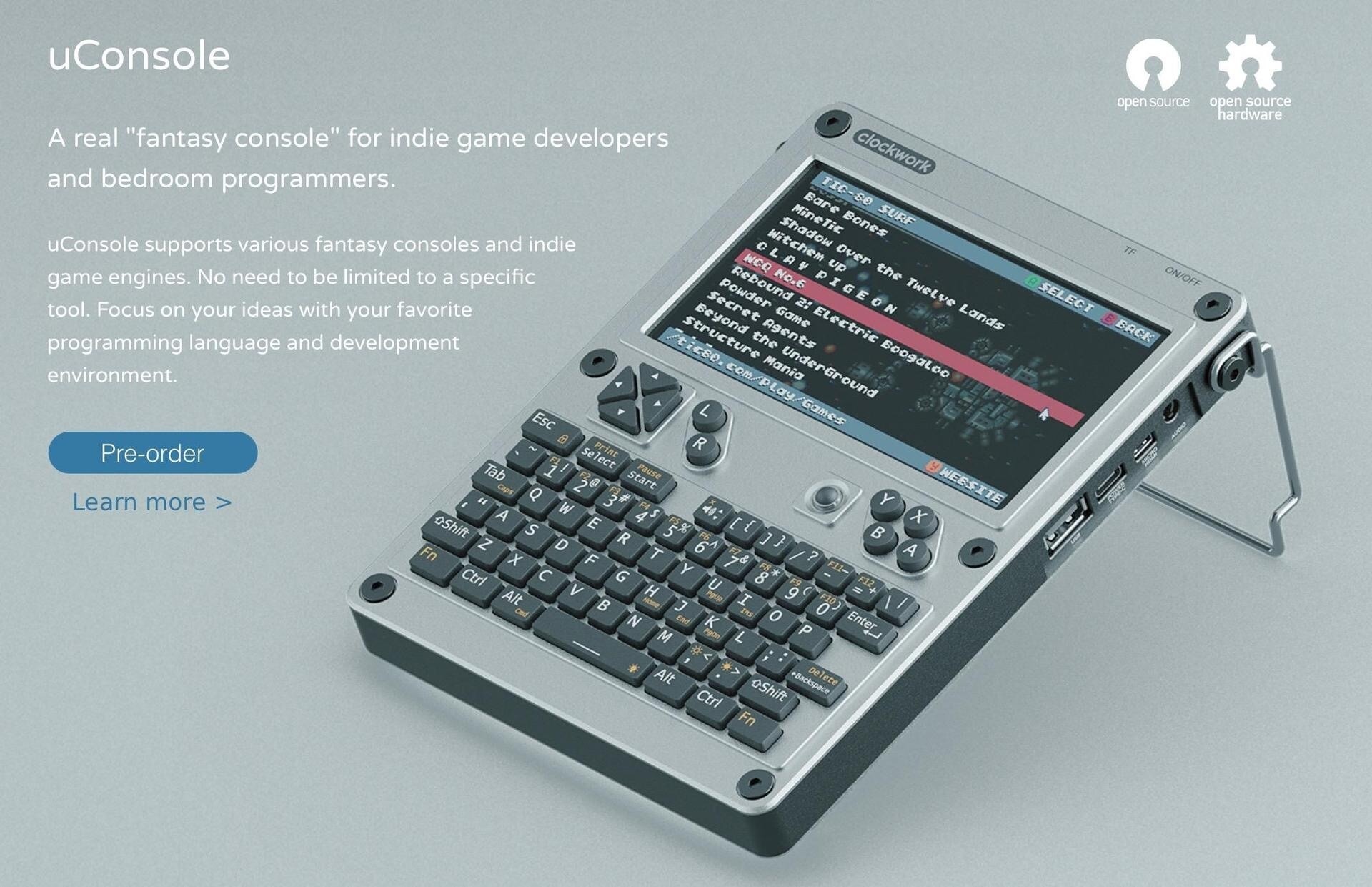ClockworkPi uClonsole開箱，ARM Base 小電腦，帶完整PCB圖紙與CNC的小機身 - mars7788的創作 - 巴哈姆特