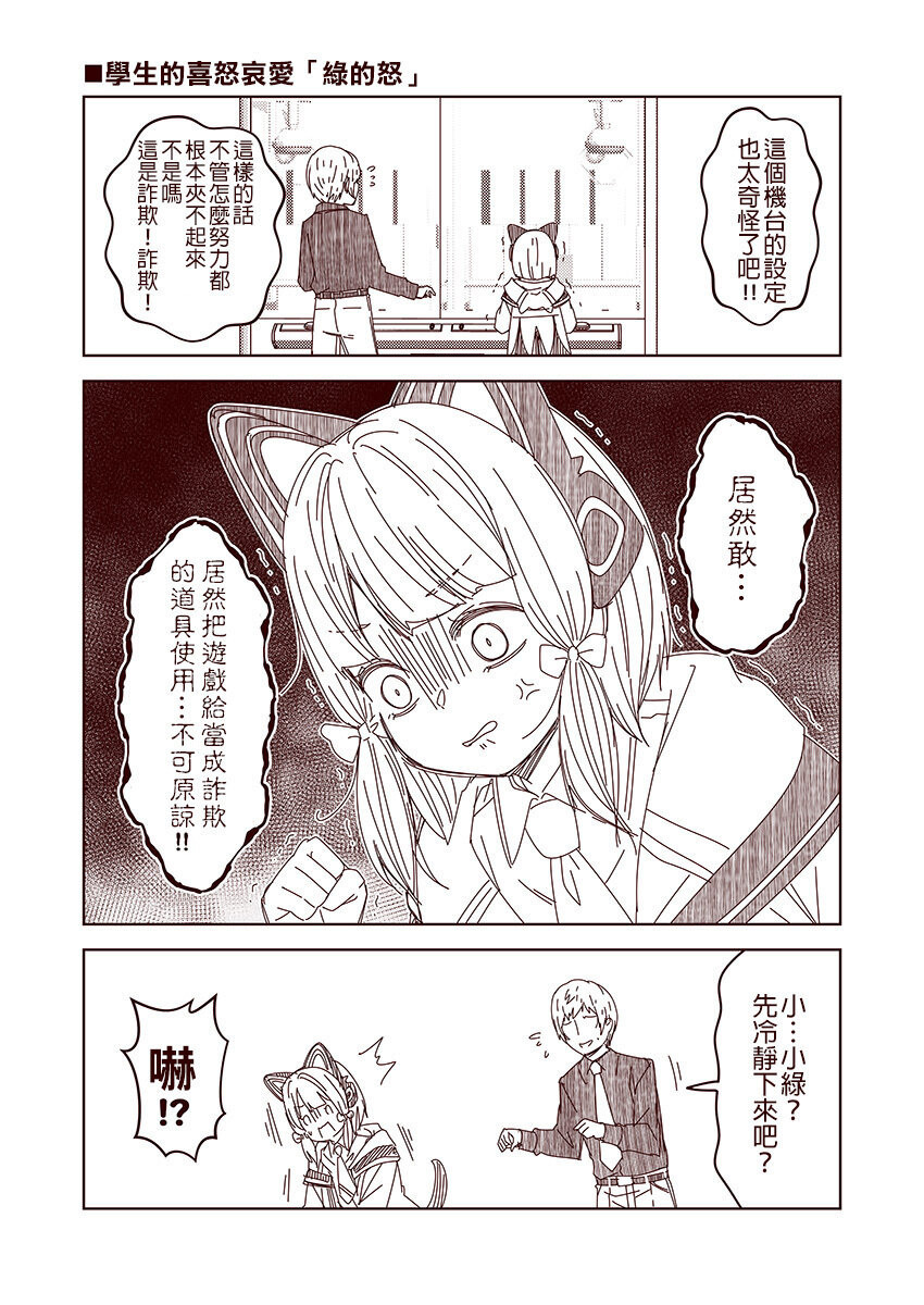 【漫畫翻譯】[こうじ]學生的喜怒哀愛「綠的怒」 - zip0690101的創作 - 巴哈姆特