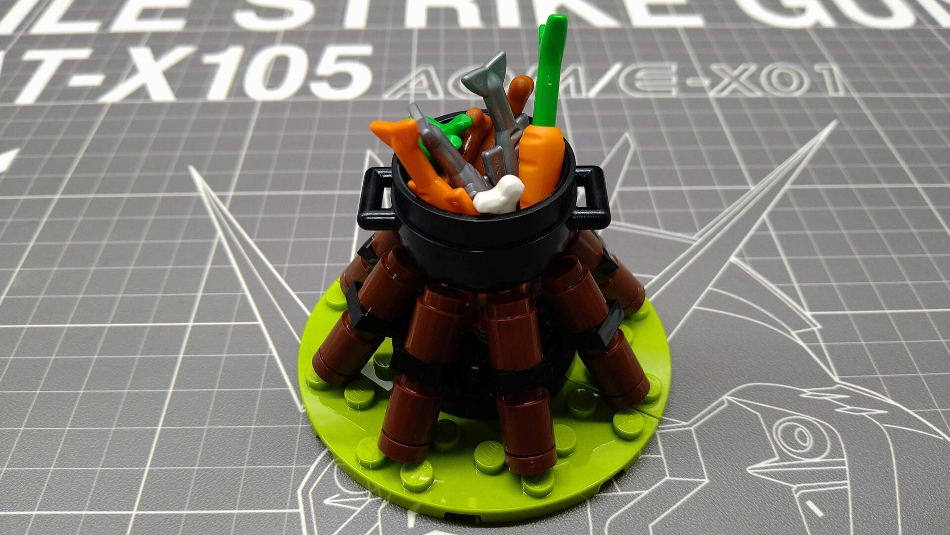 LEGO MOC CAMPFIRE COOKING - finalm的創作 - 巴哈姆特
