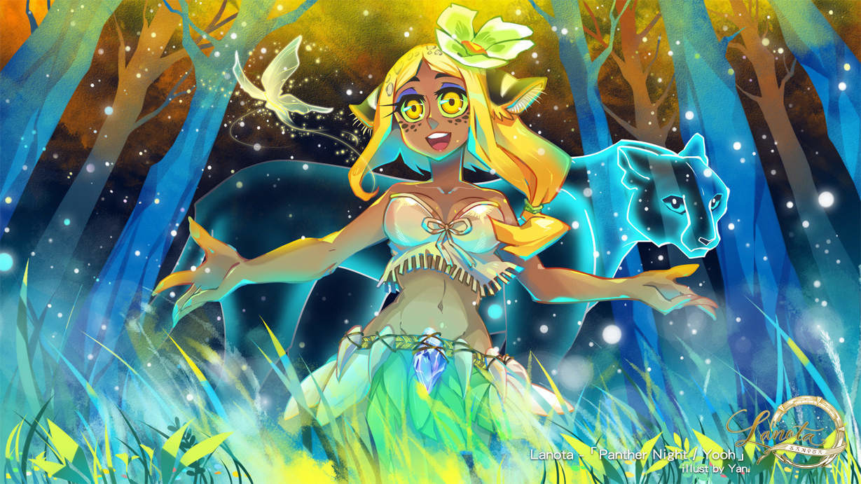 [達人專欄] Lanota曲圖：Panther Night - ruby03425249的創作 - 巴哈姆特
