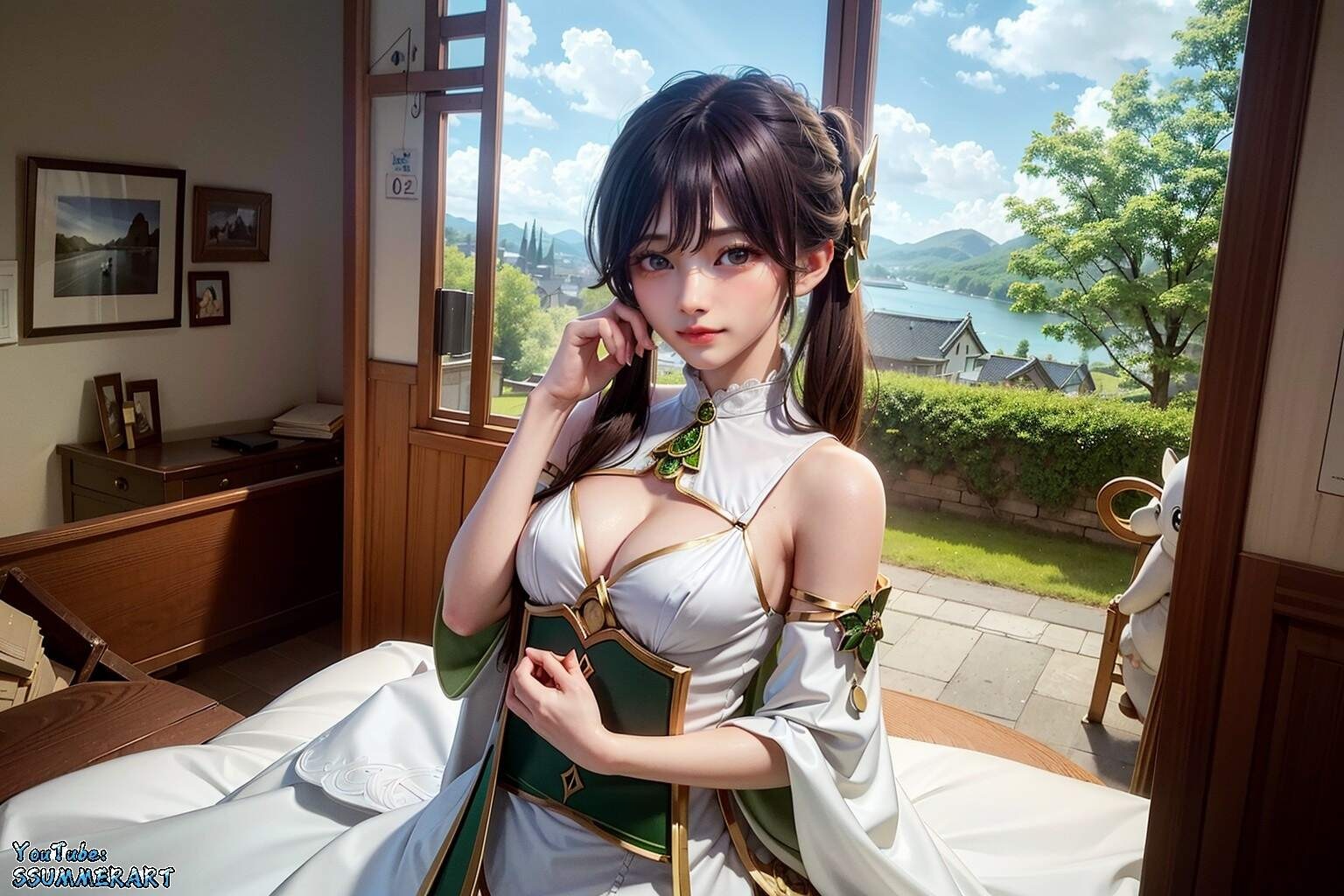 AI繪)看個美女~有個好心情! - mariodxex的創作 - 巴哈姆特