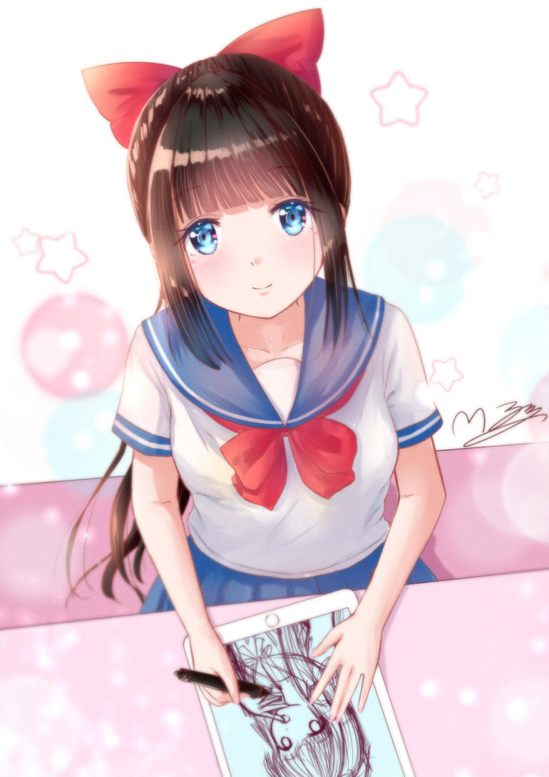 [達人專欄] ♫唯彩少女♪繪畫JK少女2 - maxft2的創作 - 巴哈姆特