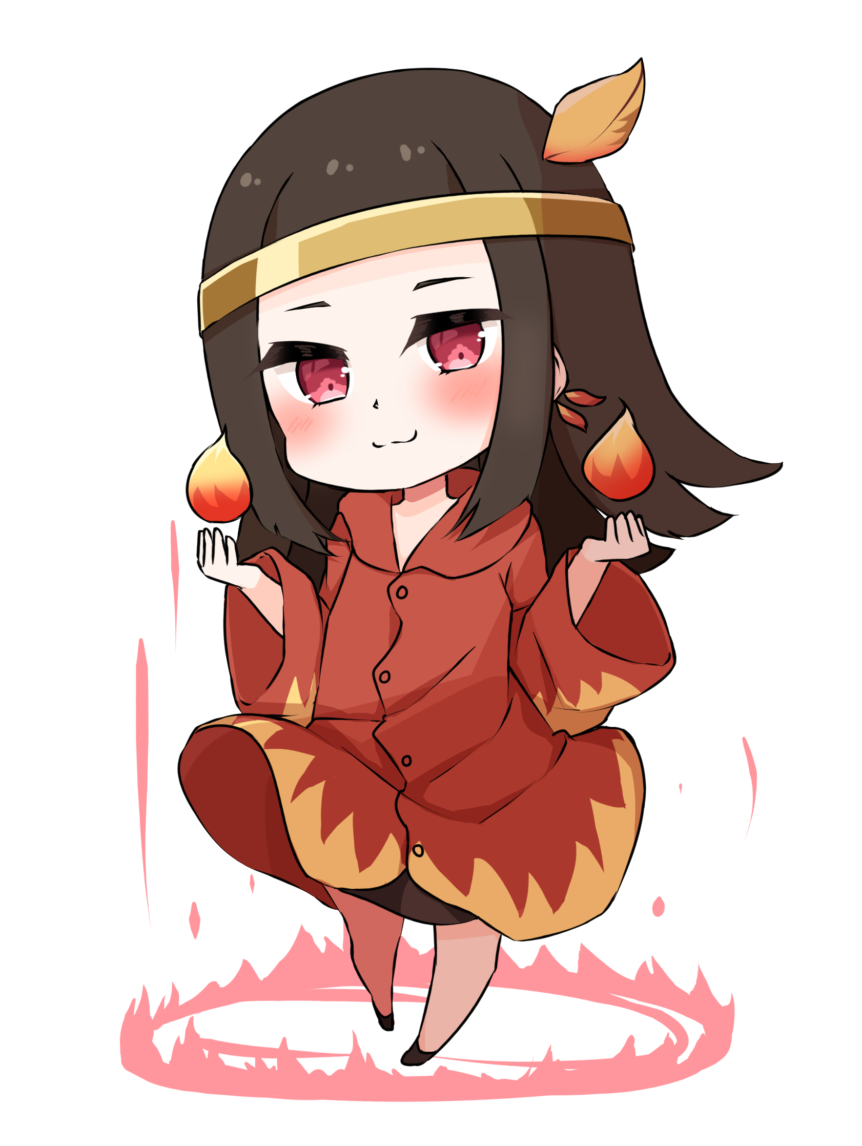 [達人專欄] 小勇者阿瑪-Q版火之女巫 - a4636230a的創作 - 巴哈姆特